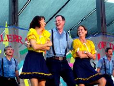Fire on the Mountain Cloggers dance at the Texas Folklife Festival